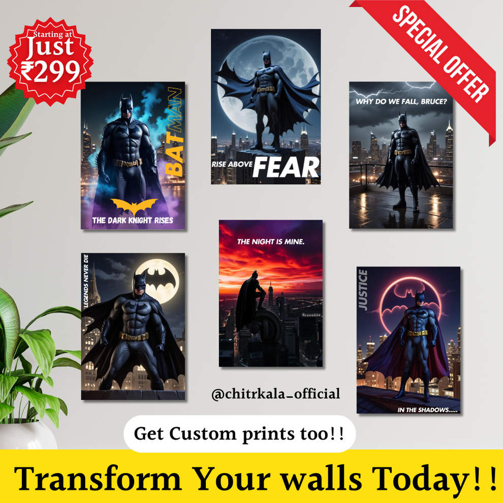 DC Exclusive Wall poster set | Multi-poster set – ChitrKala